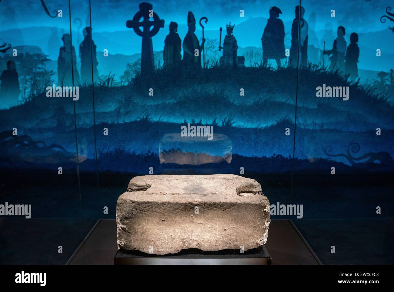 The Stone of Destiny on display at the new Perth Museum, ahead of the ...