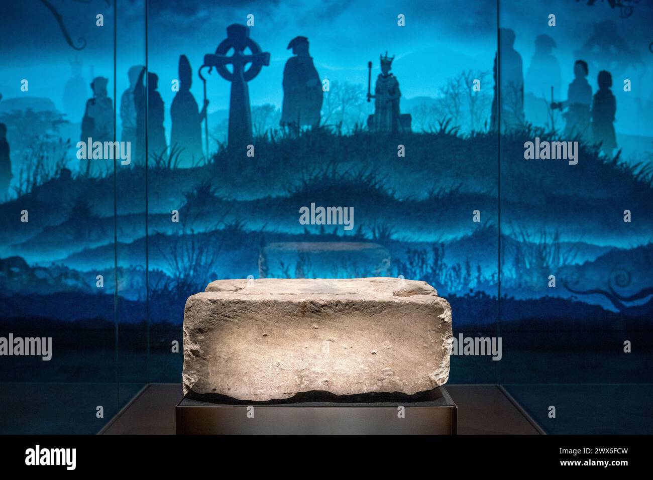 The Stone of Destiny on display at the new Perth Museum, ahead of the ...