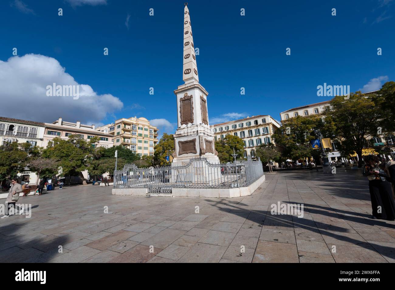Malaga in Spain, one of the classic monuments in the centre Stock Photo ...
