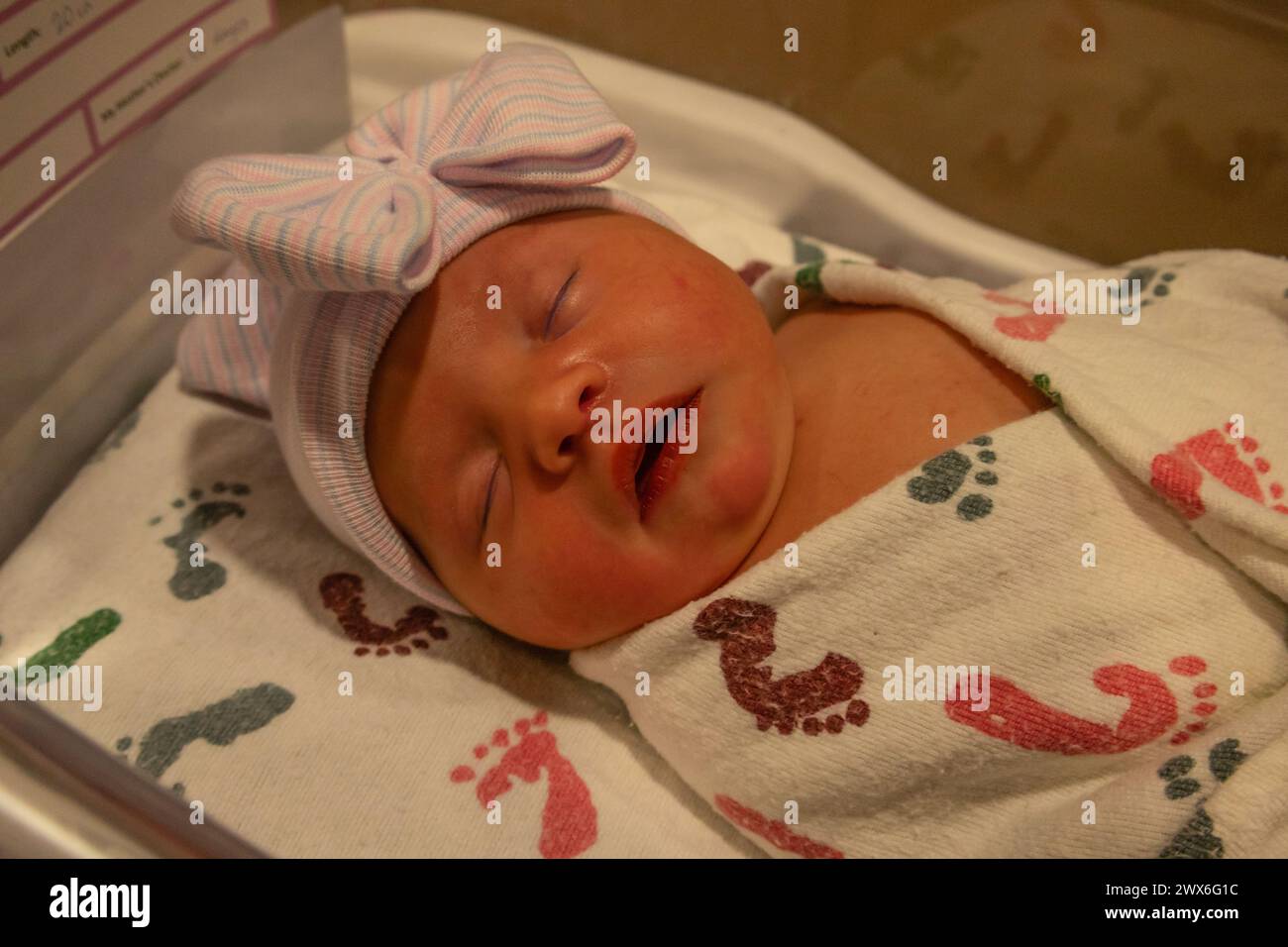 New born baby girl Stock Photo - Alamy