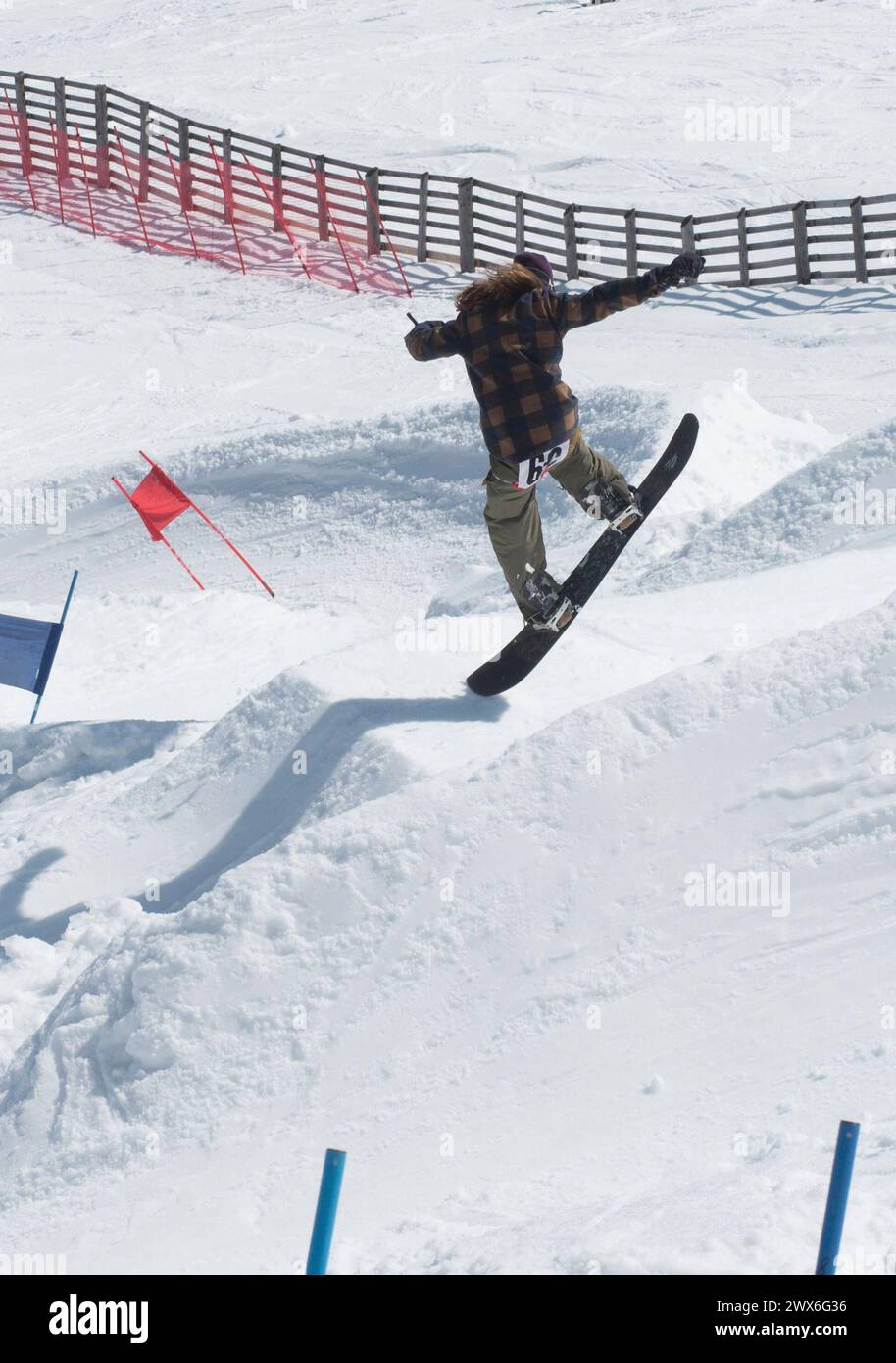 snowboarder on a mountain with snow in winter snowboarder on a mountain ...