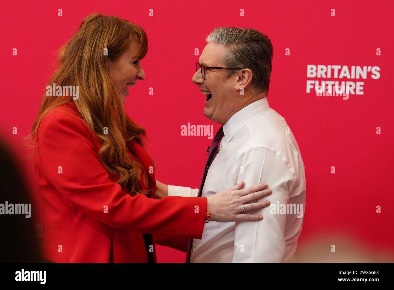Labour Party deputy leader Angela Rayner with leader Sir Keir ...