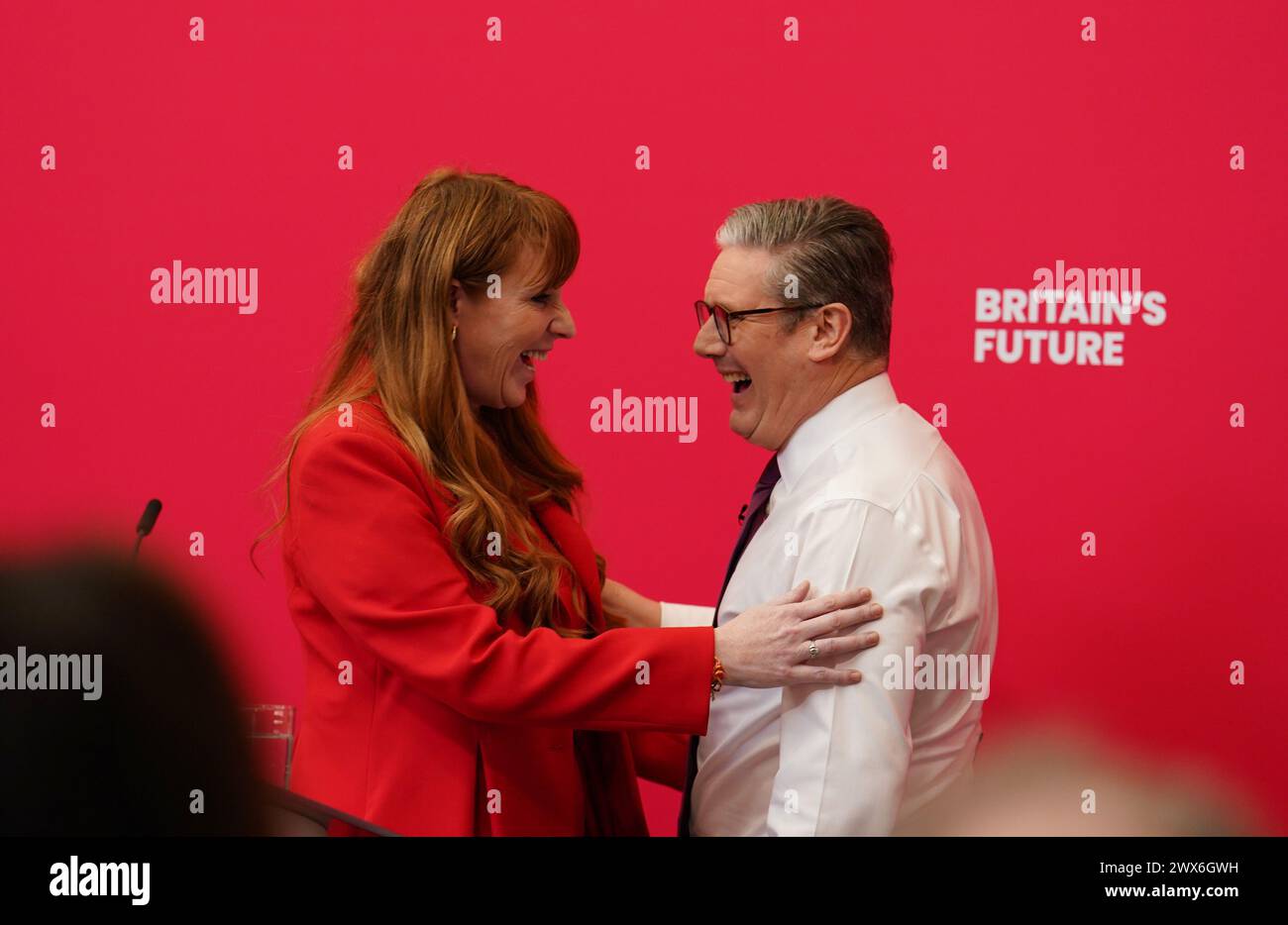Labour Party deputy leader Angela Rayner with leader Sir Keir ...