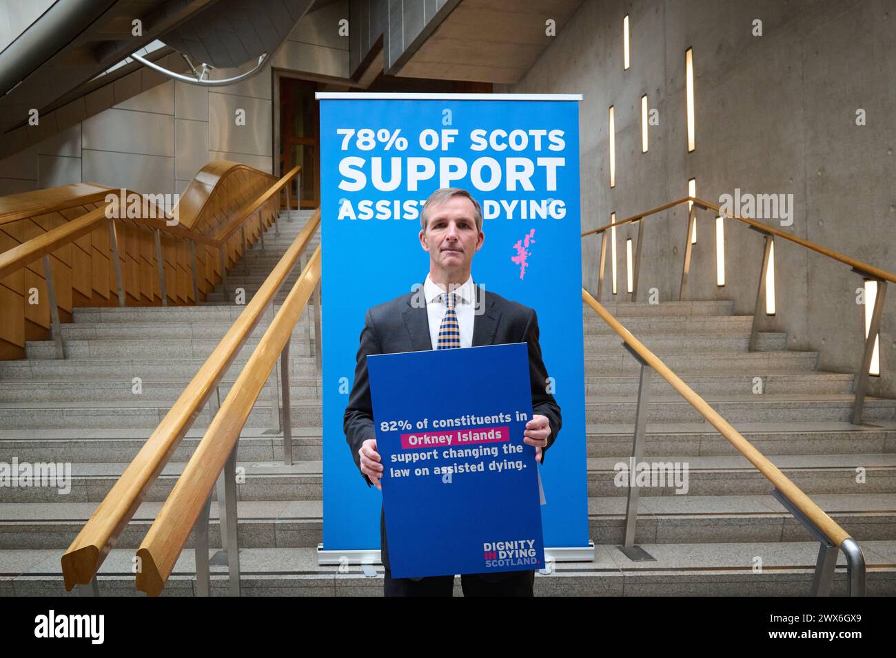 Edinburgh Scotland, UK 28 March 2024. Scottish Liberal Democrat MSP ...
