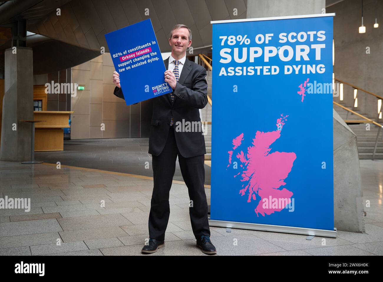 Edinburgh Scotland, UK 28 March 2024. Scottish Liberal Democrat MSP ...