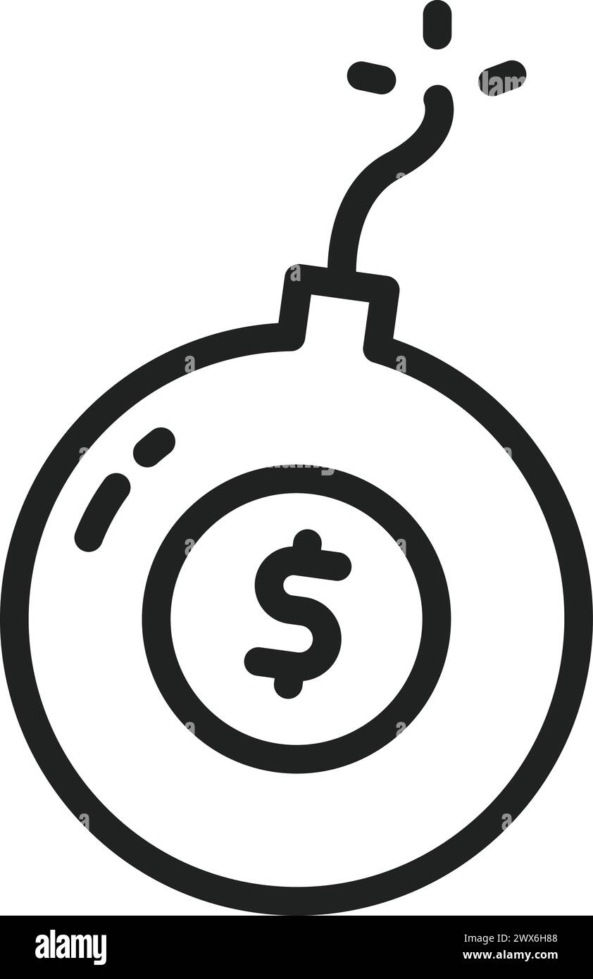 Money Bomb icon vector image. Suitable for mobile application web ...