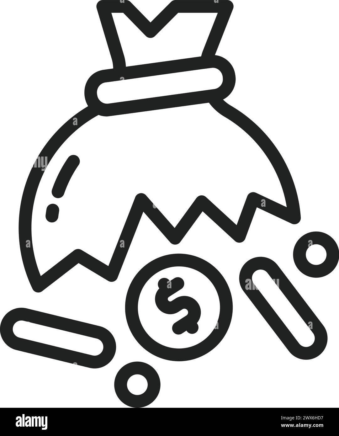 Money Loss icon vector image. Suitable for mobile application web ...