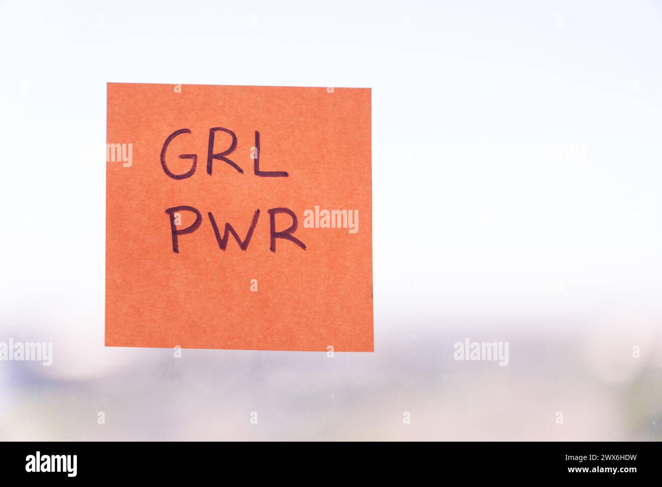 Post it with the phrase Girl Power Stock Photo - Alamy