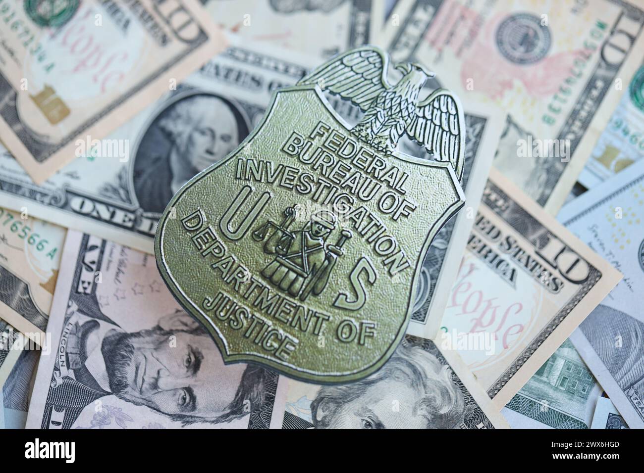 KYIV, UKRAINE - MARCH 9, 2024 US FBI Federal Bureau of Investigation ...