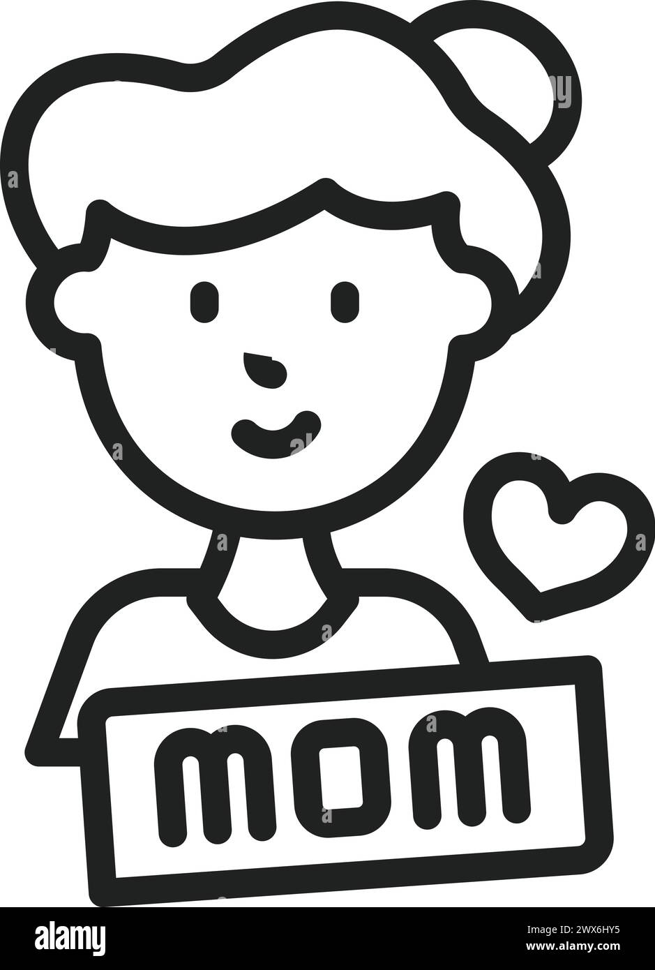 Mother icon vector image. Suitable for mobile application web ...