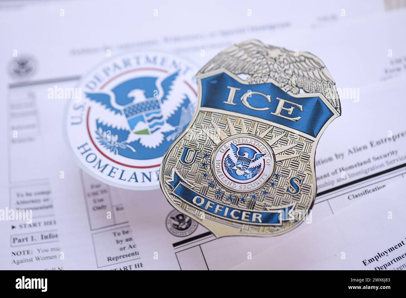 Immigration customs enforcement logo hi-res stock photography and ...