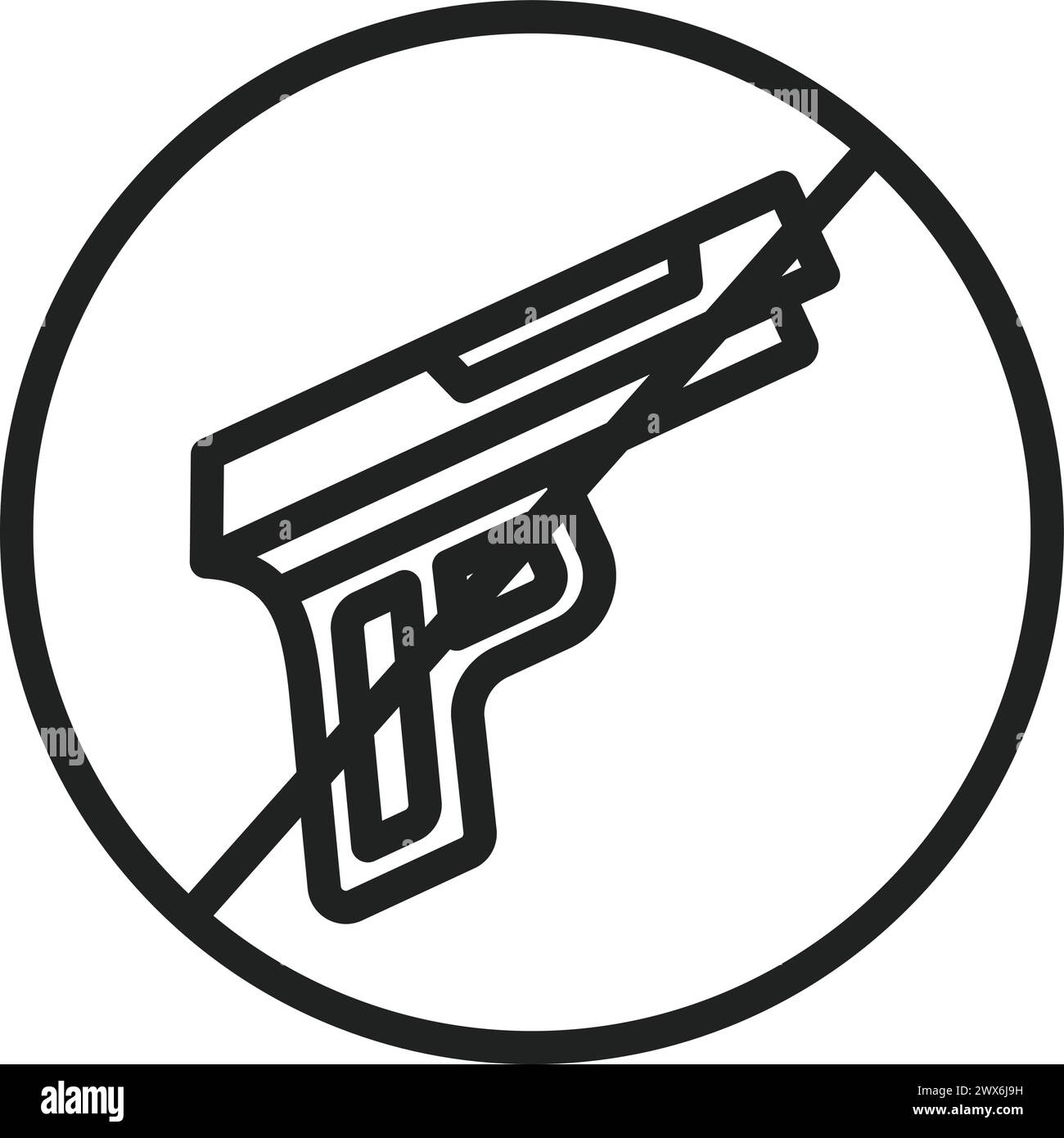 No Gun icon vector image. Suitable for mobile application web ...