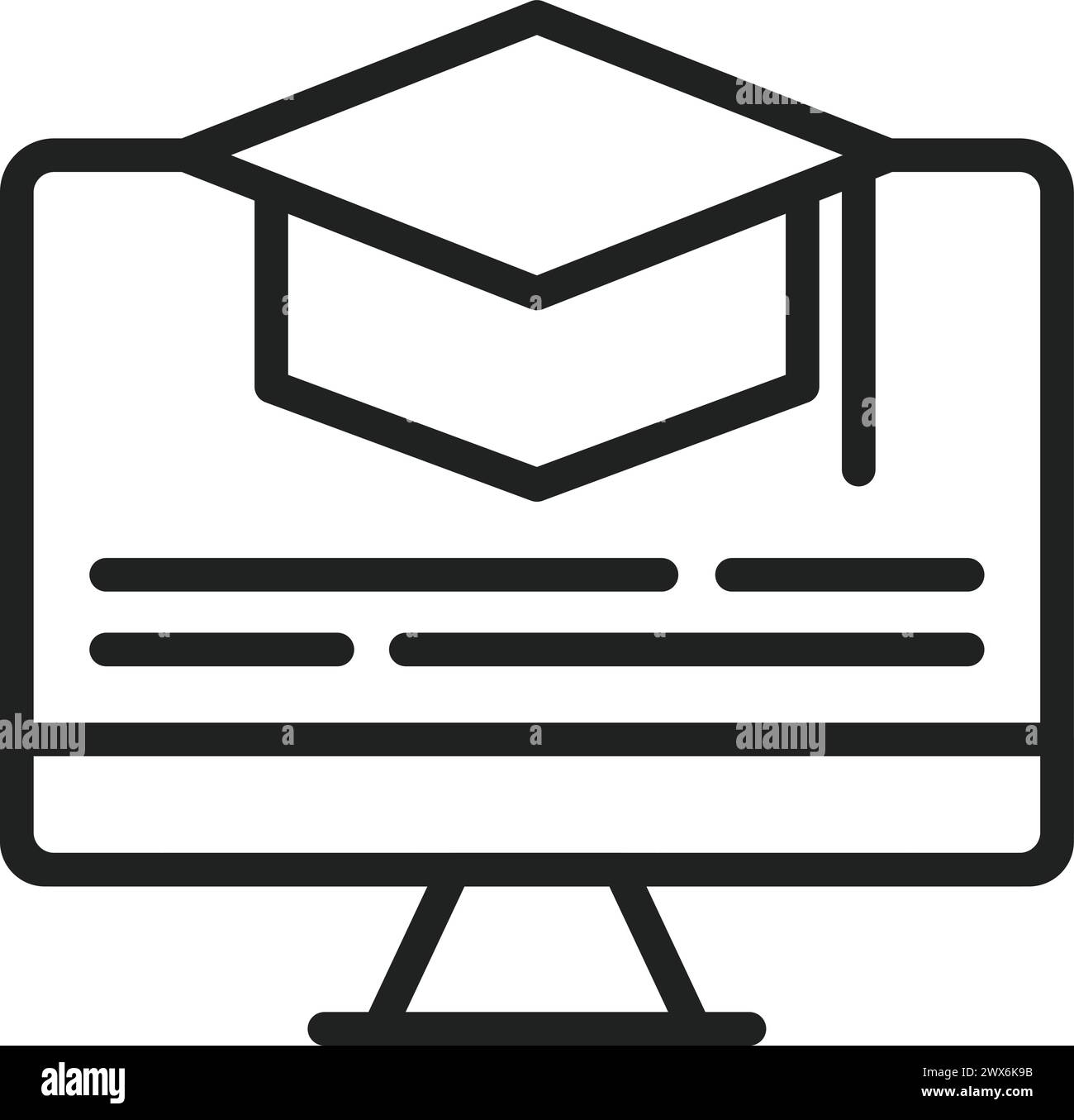 Online Course icon vector image. Suitable for mobile application web ...