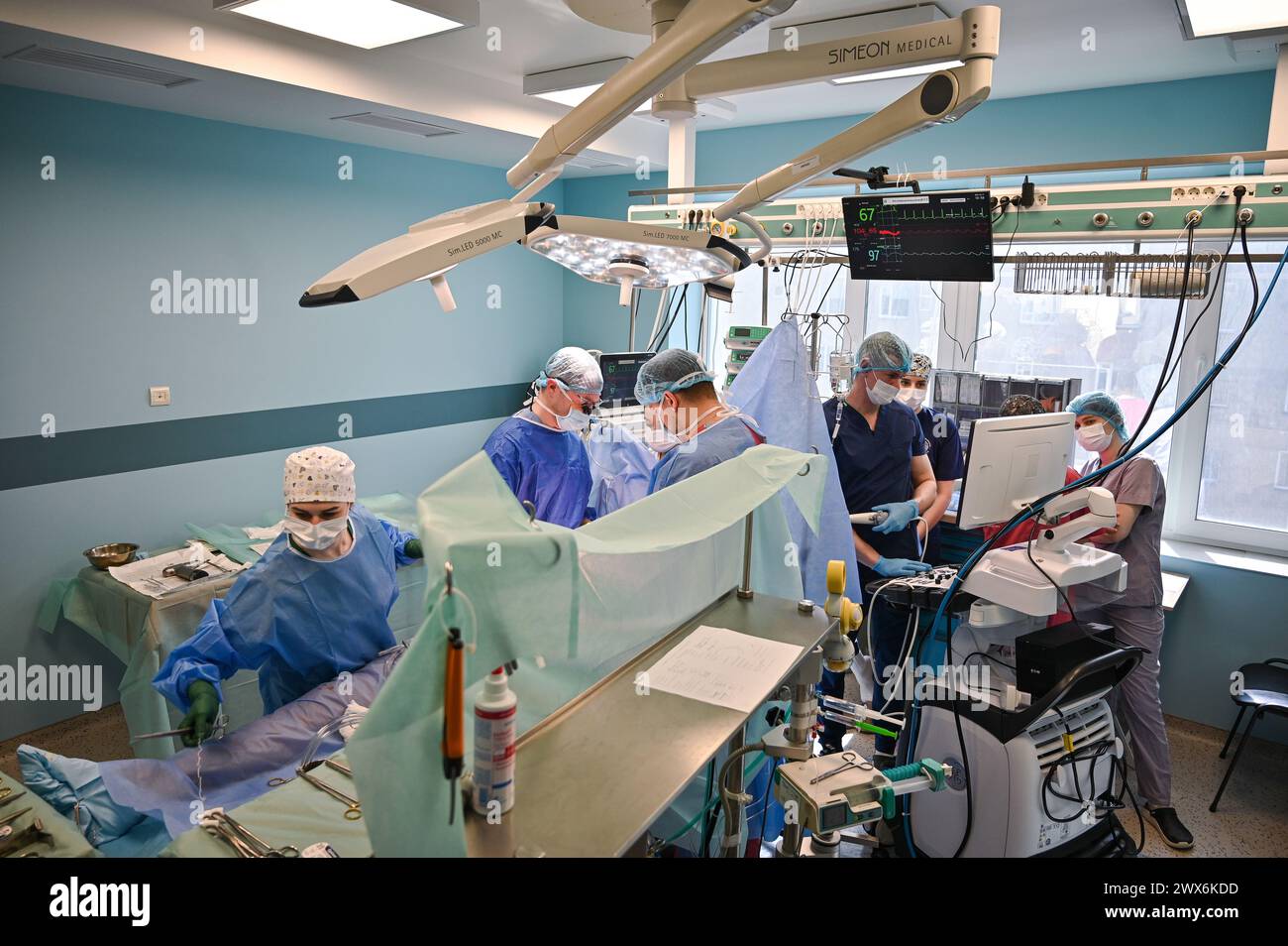 LVIV, UKRAINE - MARCH 27, 2024 - Cardiac surgeons of St. Panteleimon ...