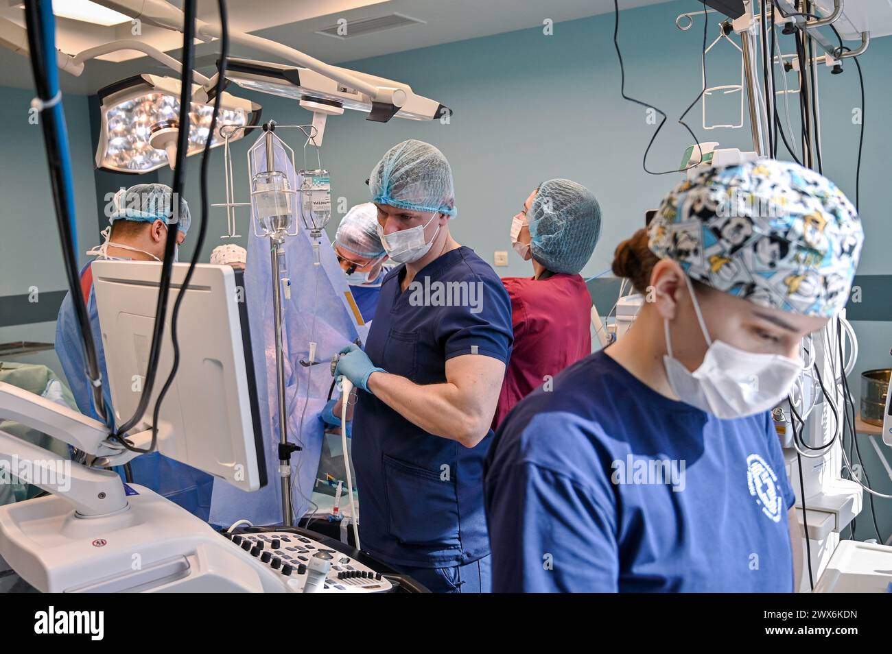 LVIV, UKRAINE - MARCH 27, 2024 - Cardiac surgeons of St. Panteleimon ...