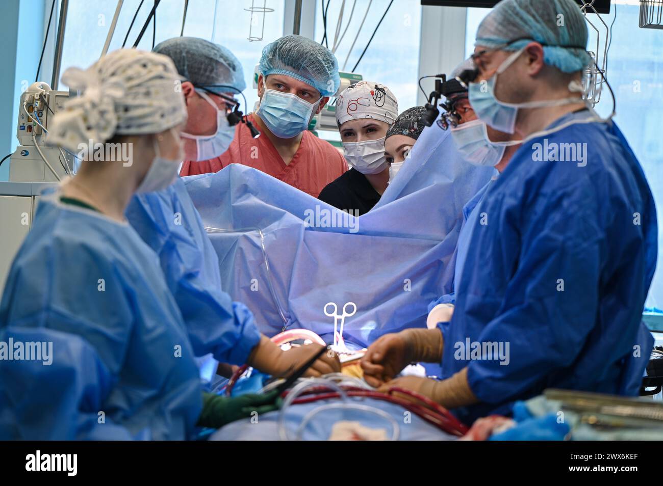LVIV, UKRAINE - MARCH 27, 2024 - Cardiac surgeons of St. Panteleimon ...