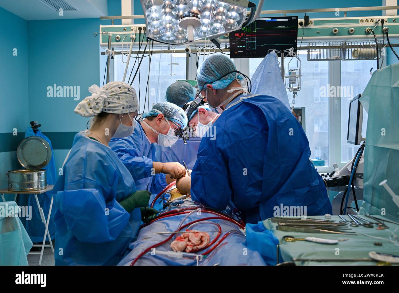 LVIV, UKRAINE - MARCH 27, 2024 - Cardiac surgeons of St. Panteleimon ...