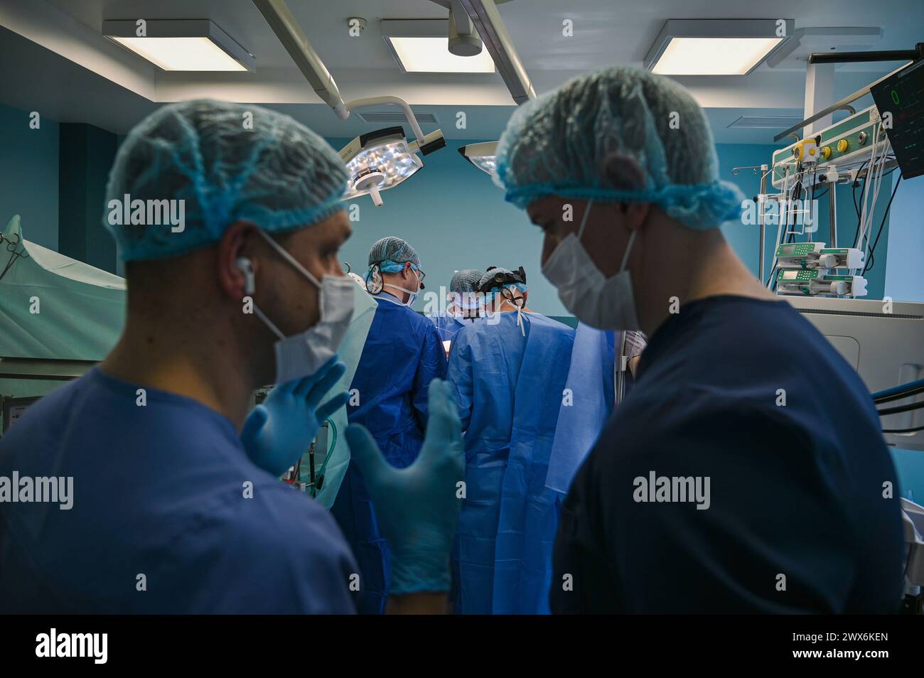 LVIV, UKRAINE - MARCH 27, 2024 - Cardiac surgeons of St. Panteleimon ...