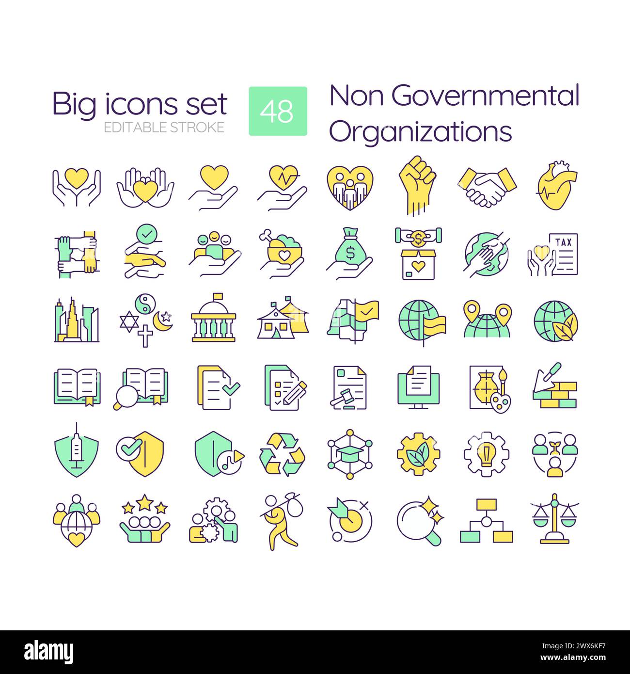 Ngo logo design hi-res stock photography and images - Alamy