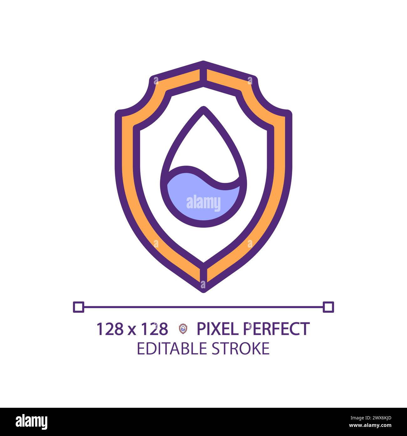 Water security RGB color icon Stock Vector Image & Art - Alamy