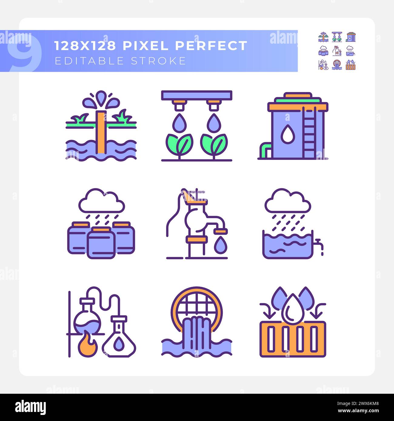 Stormwater storage Stock Vector Images - Alamy