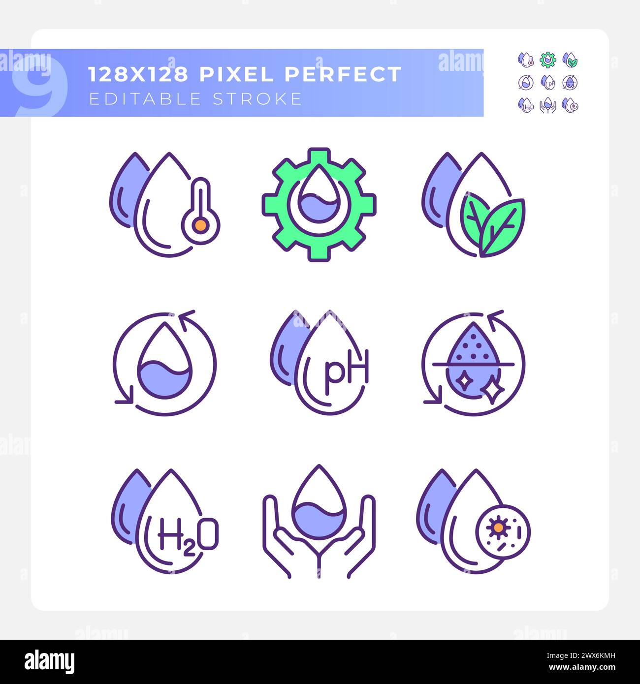 Water drops RGB color icons set Stock Vector Image & Art - Alamy Water drops RGB color icons set Stock Vector Image & Art - Alamy