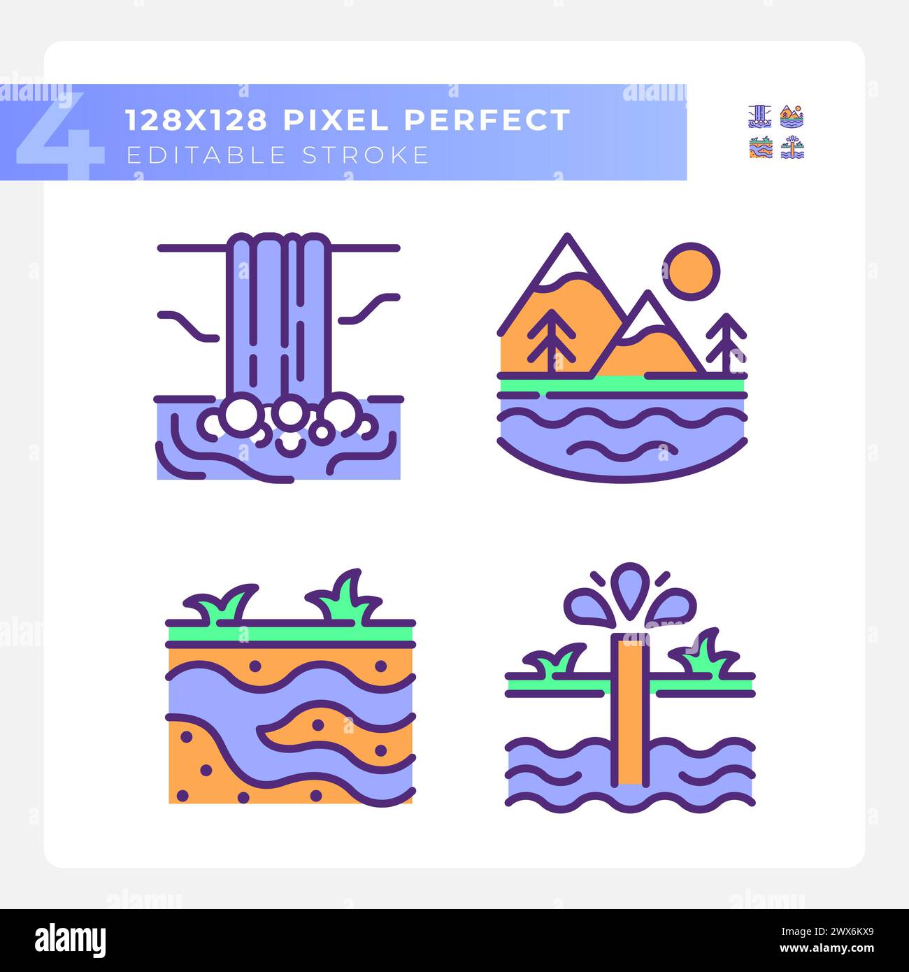 Water bodies Stock Vector Images - Alamy