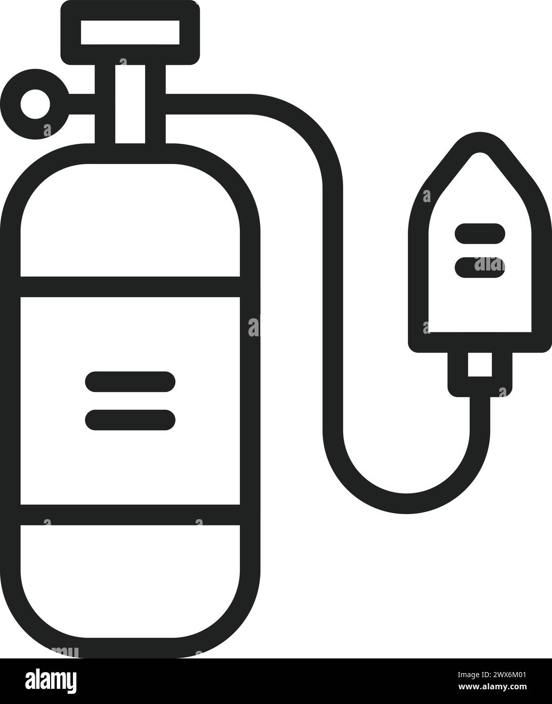 Oxygen Tank icon vector image. Suitable for mobile application web ...
