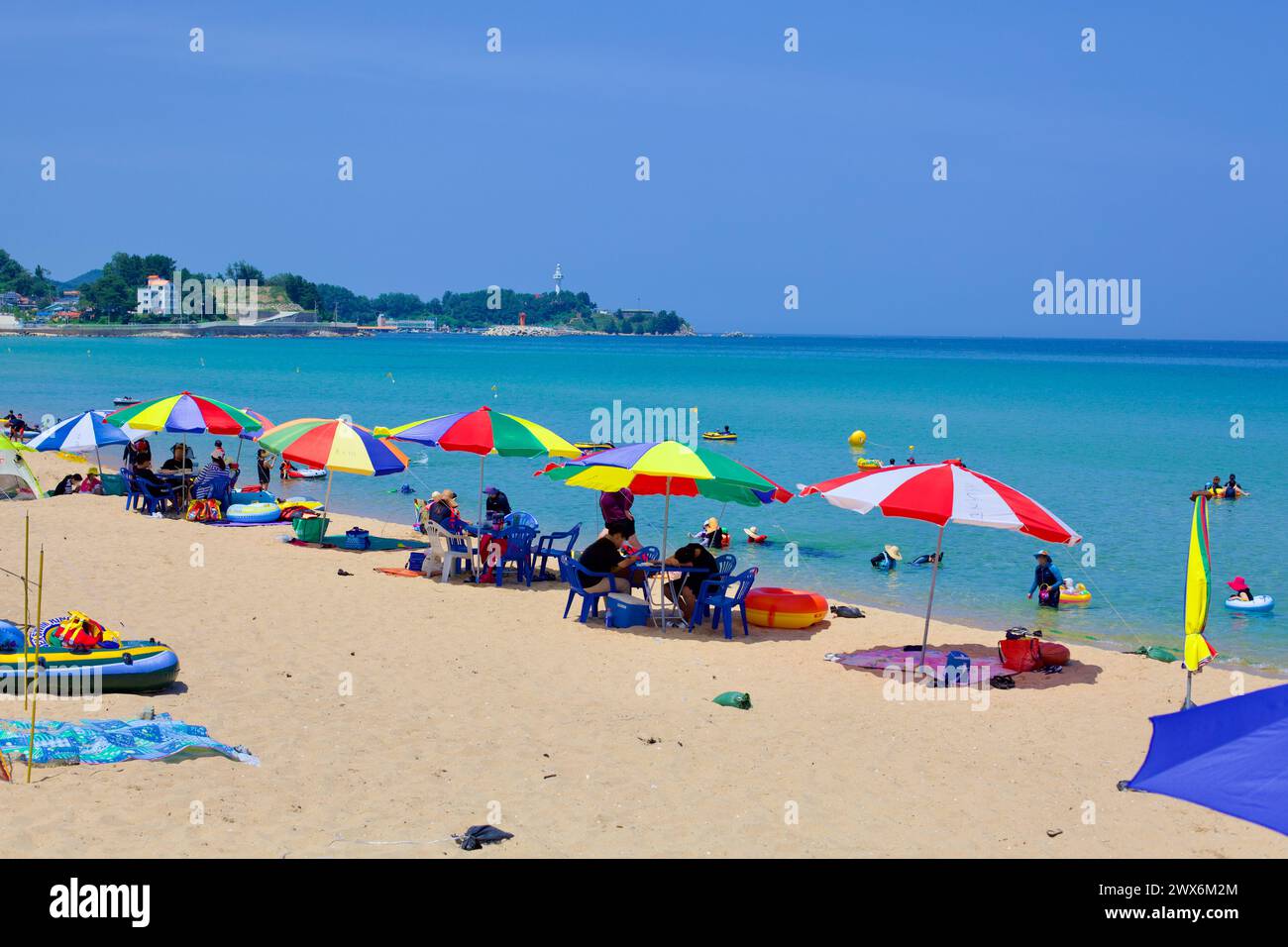 Goseong County, South Korea - July 31, 2019: Vibrant rainbow-colored ...