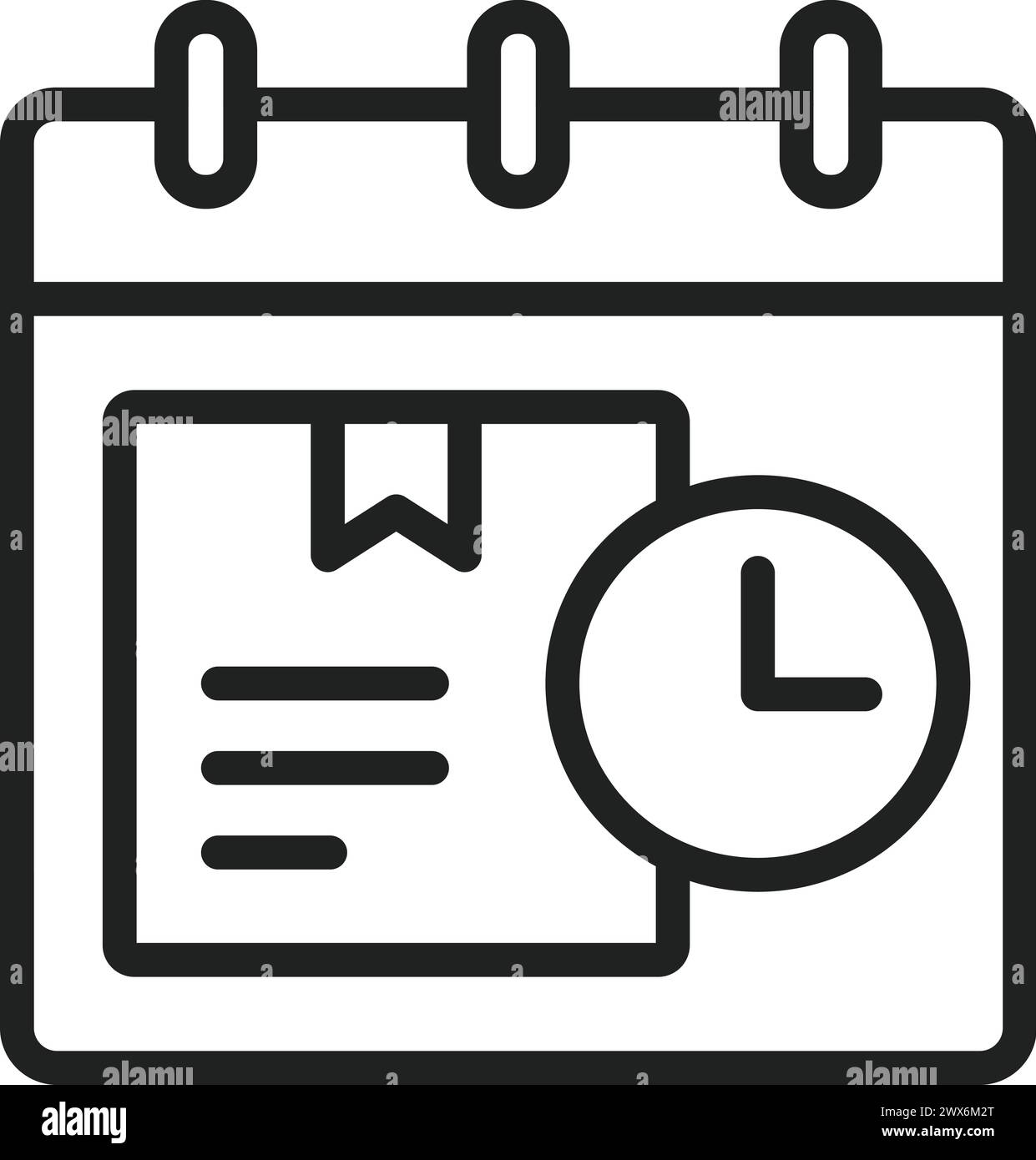 Package Schedule icon vector image. Suitable for mobile application web ...