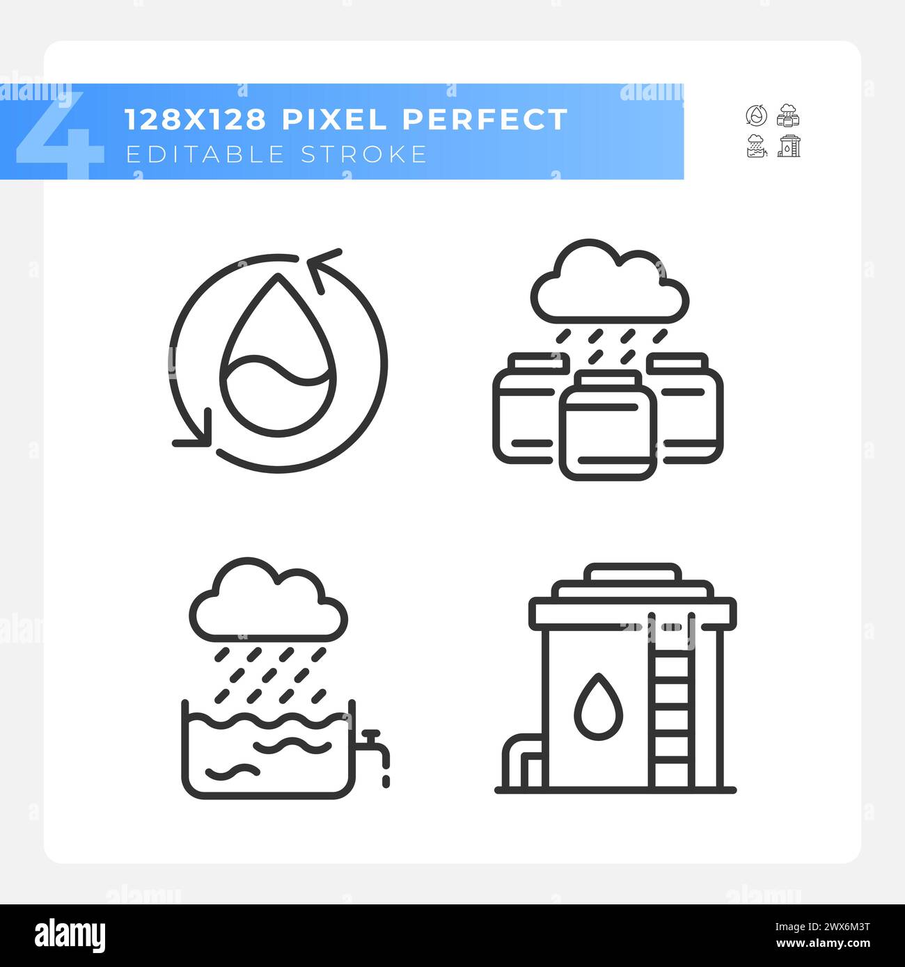 Water collection linear icons set Stock Vector Image & Art - Alamy Water collection linear icons set Stock Vector Image & Art - Alamy