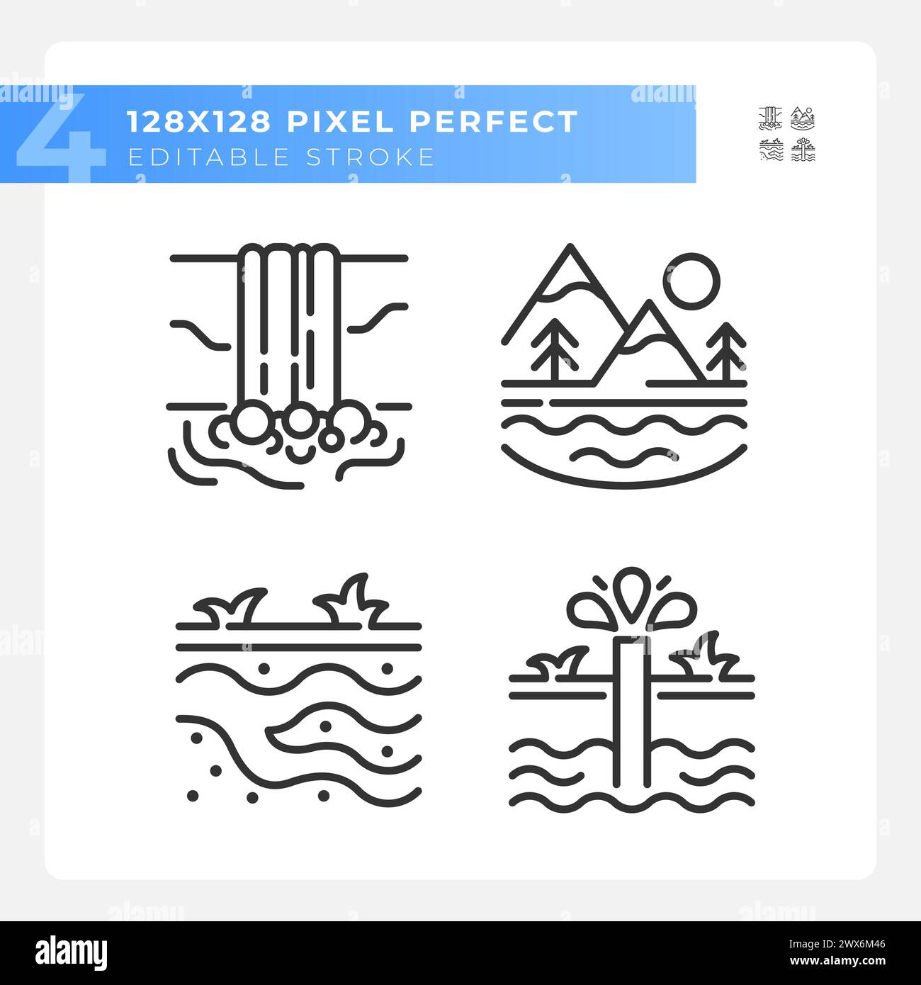 Water bodies Stock Vector Images - Alamy