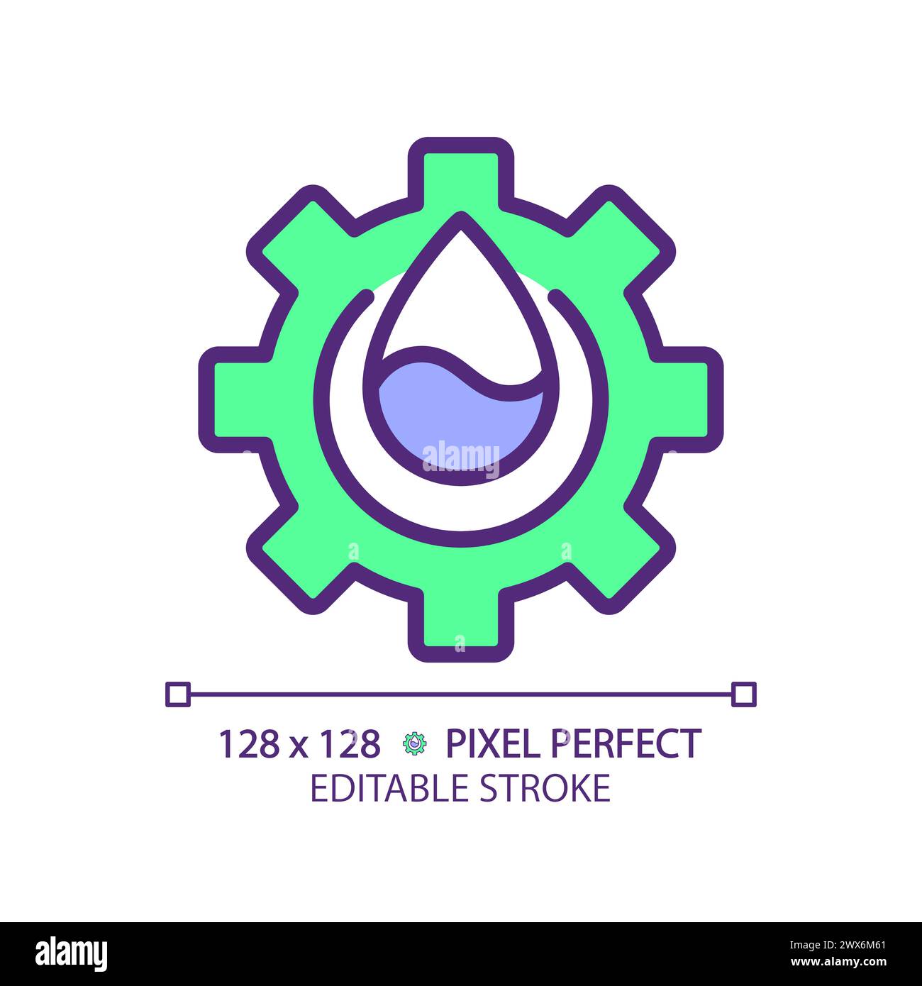 Water industry RGB color icon Stock Vector Image & Art - Alamy
