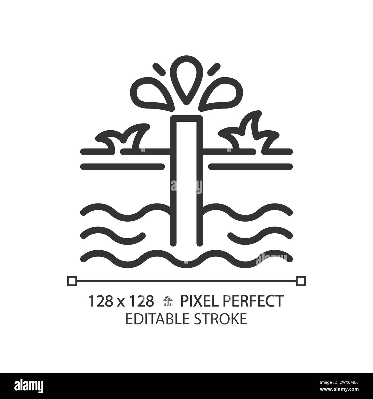 Aquifer linear icon Stock Vector Image & Art - Alamy