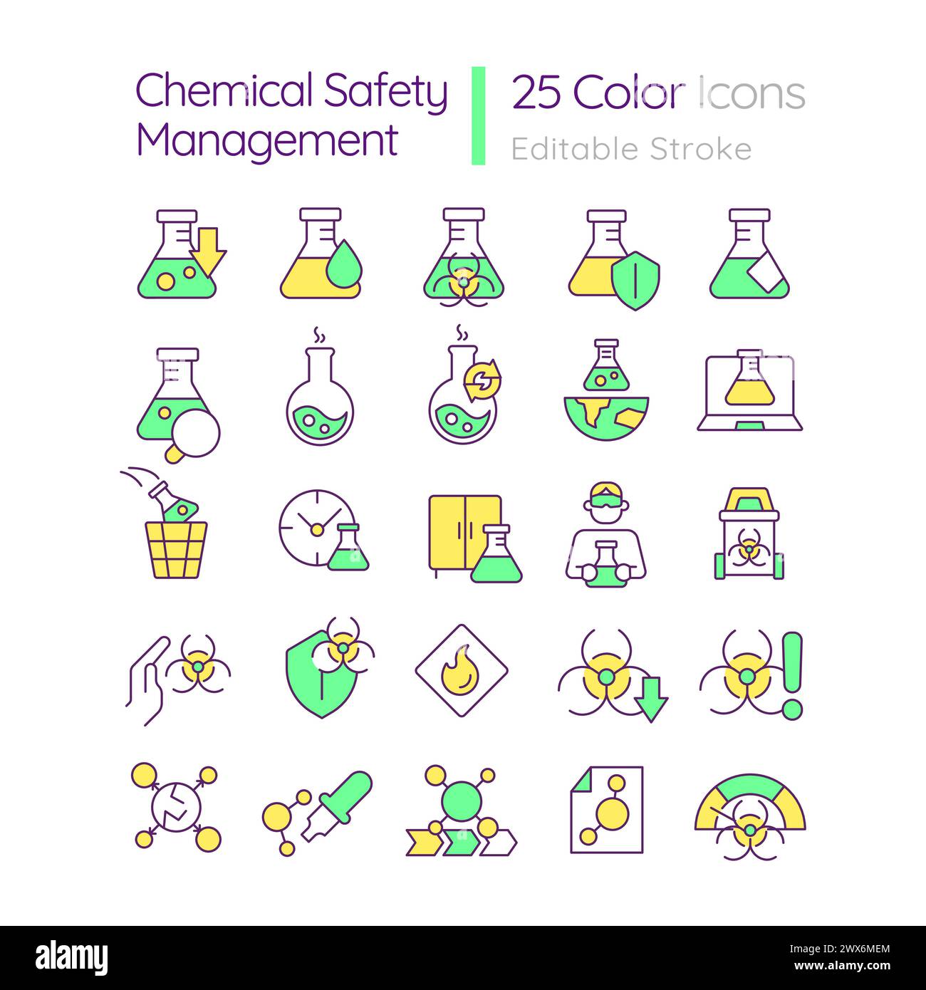 Chemical safety management RGB color icons set Stock Vector Image & Art ... Chemical safety management RGB color icons set Stock Vector Image & Art ...