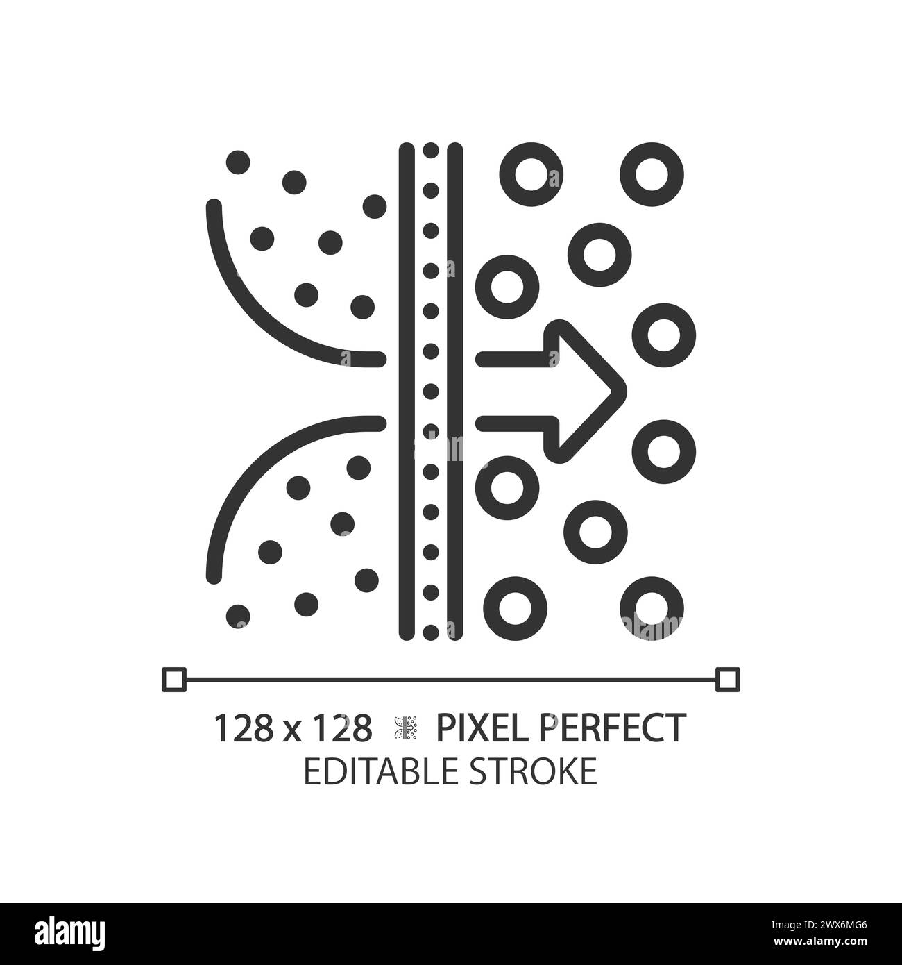 Osmosis Linear Icon Stock Vector Image And Art Alamy
