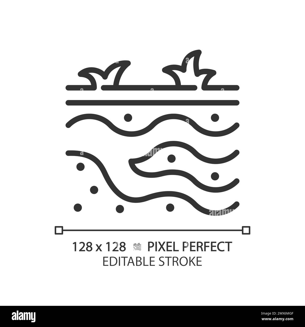 Groundwater linear icon Stock Vector Image & Art - Alamy