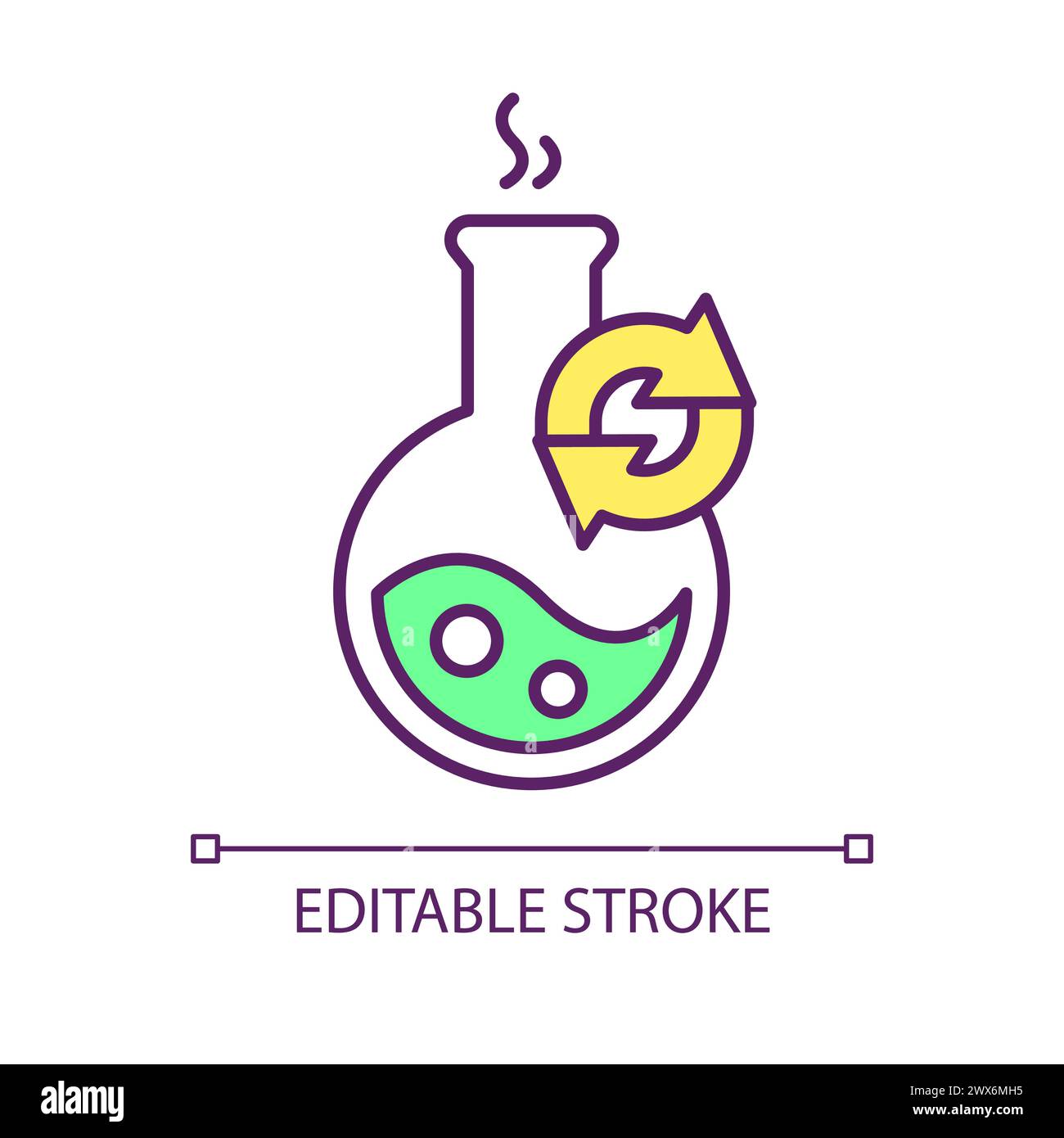 Chemicals reuse RGB color icon Stock Vector Image & Art - Alamy