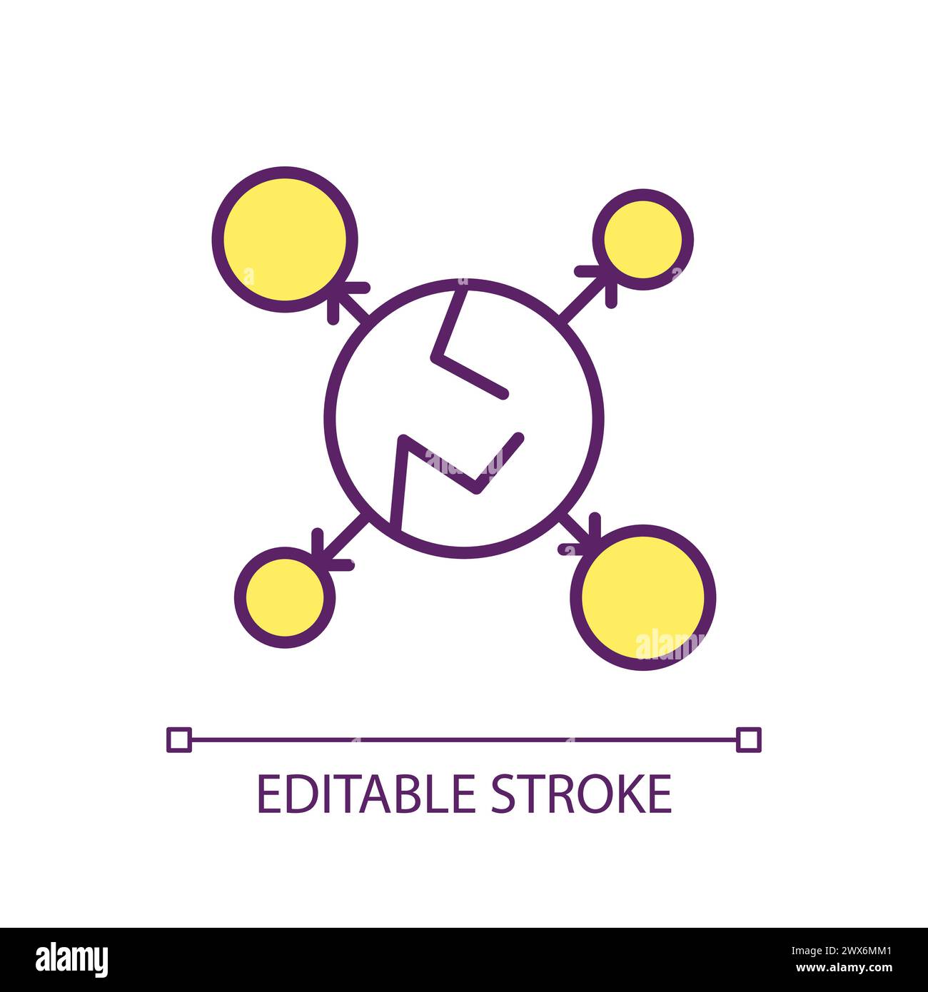 Chemical decay RGB color icon Stock Vector Image & Art - Alamy