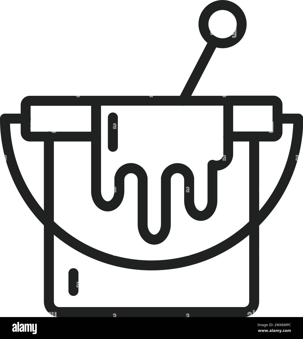 Paint Bucket icon vector image. Suitable for mobile application web ...