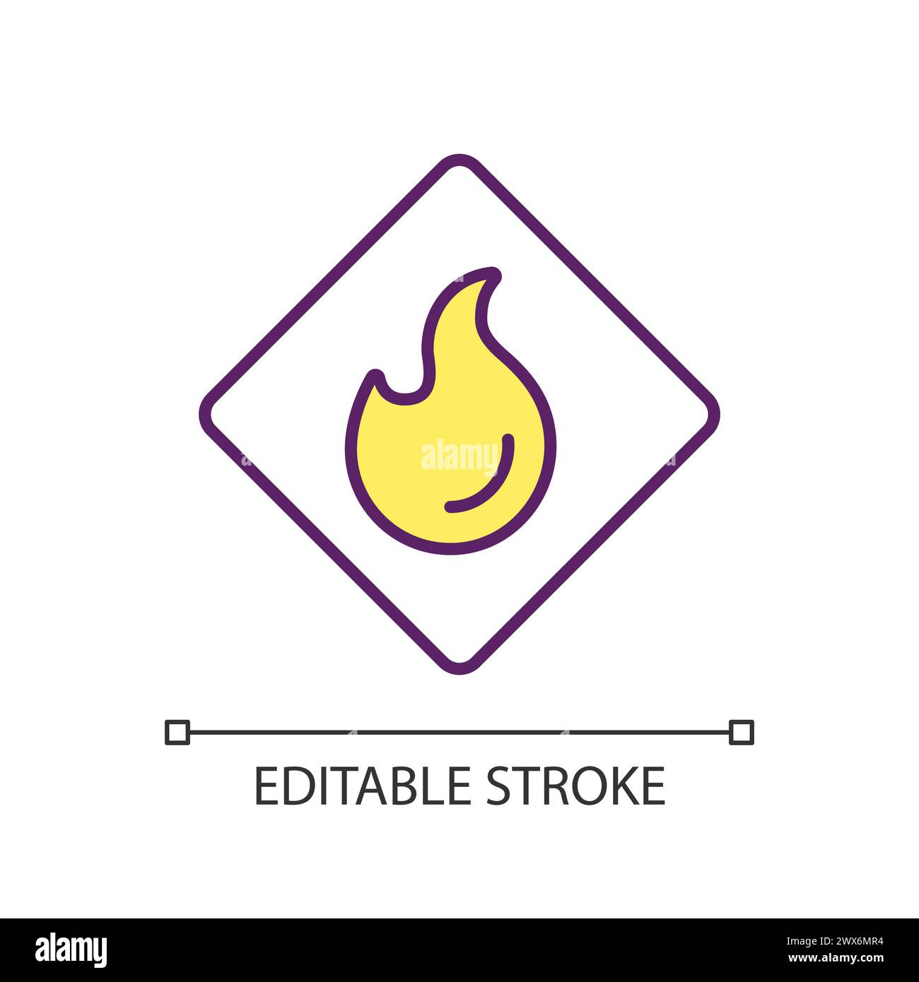 Danger materials marking RGB color icon Stock Vector Image & Art - Alamy