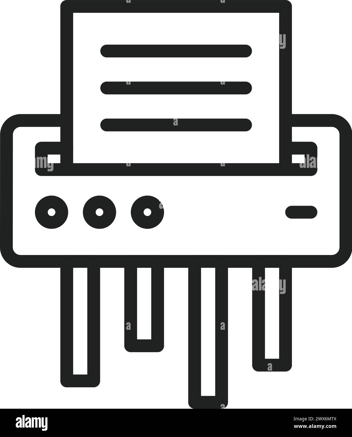 Paper Shredder icon vector image. Suitable for mobile application web ...