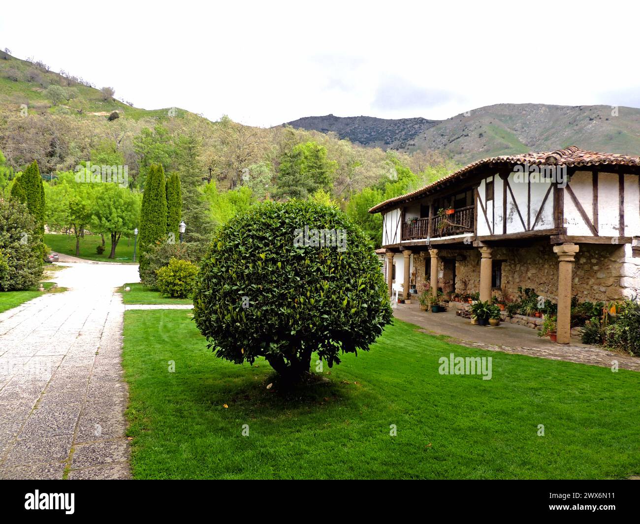 The Sanctuary of Virgen De Chilla, Avila, near Candeleda Stock Photo ...
