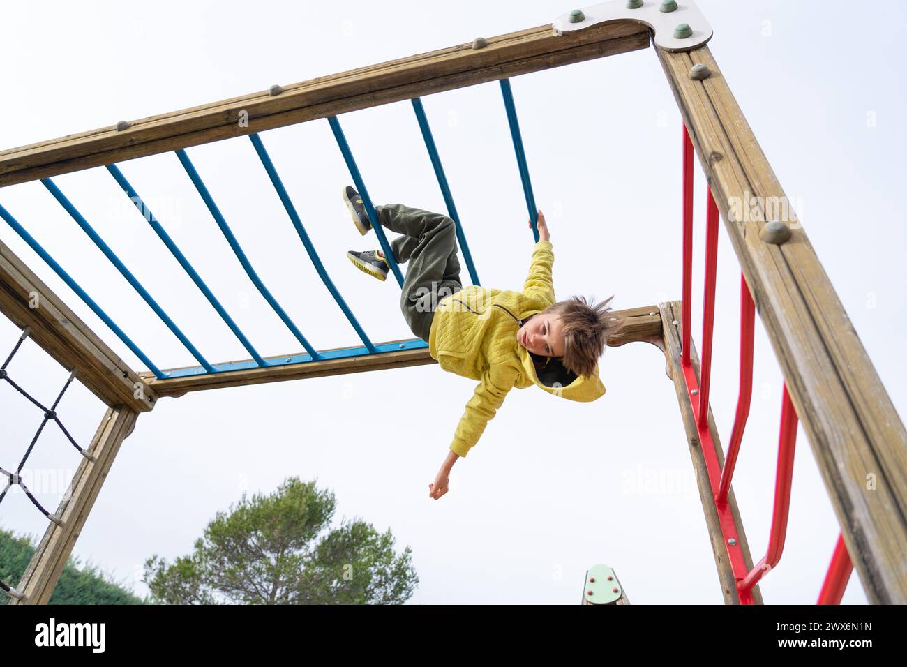Child hanging hi-res stock photography and images - Alamy