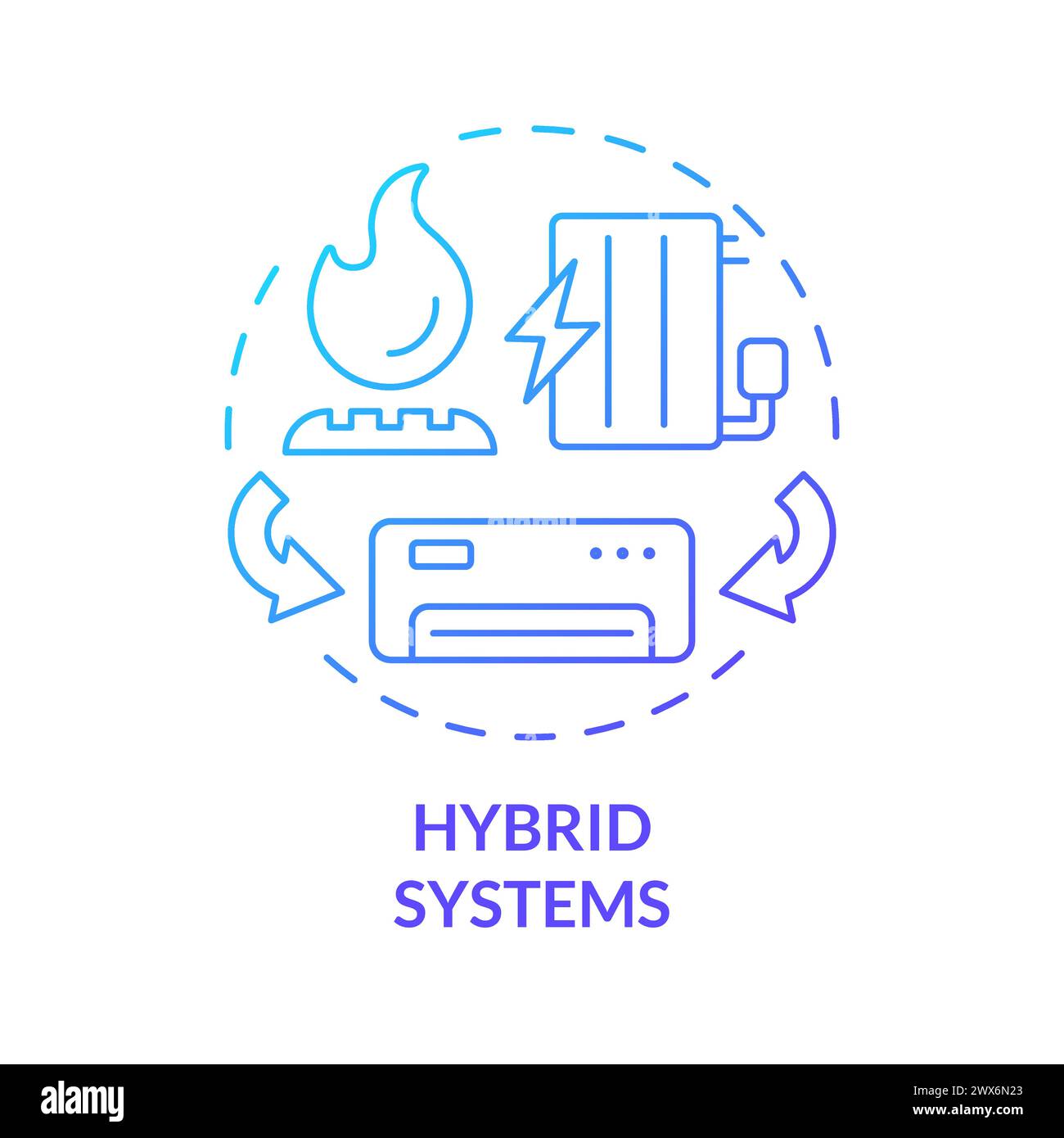 Hybrid systems blue gradient concept icon Stock Vector Image & Art - Alamy Hybrid systems blue gradient concept icon Stock Vector Image & Art - Alamy