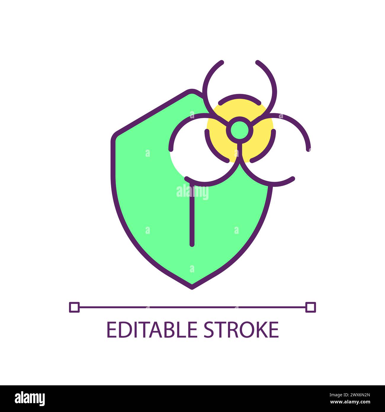 Hazard protection RGB color icon Stock Vector Image & Art - Alamy