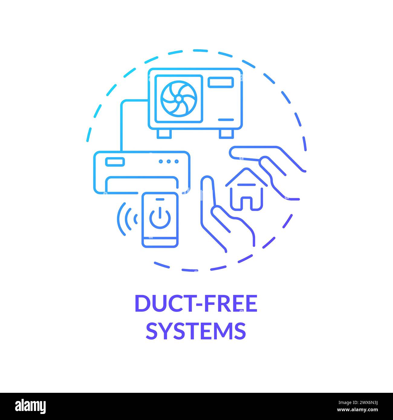 Ductless mini split Stock Vector Images - Alamy
