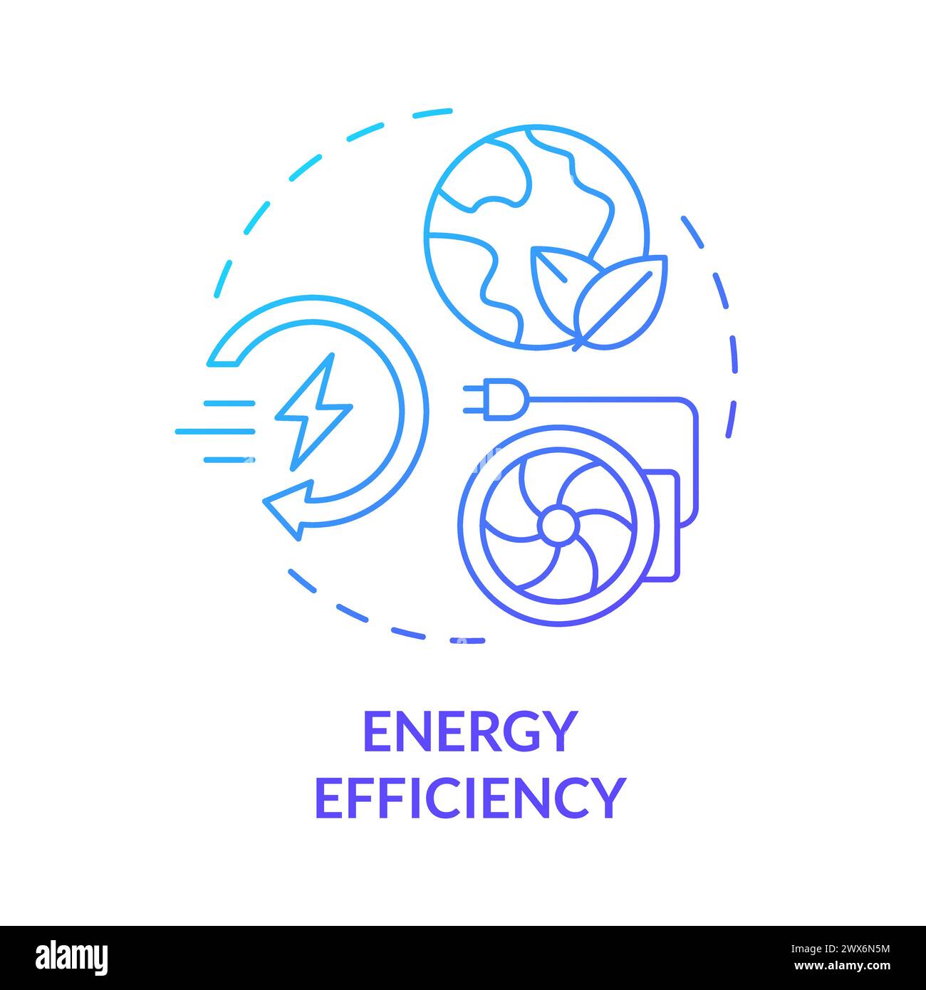 Energy efficiency blue gradient concept icon Stock Vector Image & Art ... Energy efficiency blue gradient concept icon Stock Vector Image & Art ...