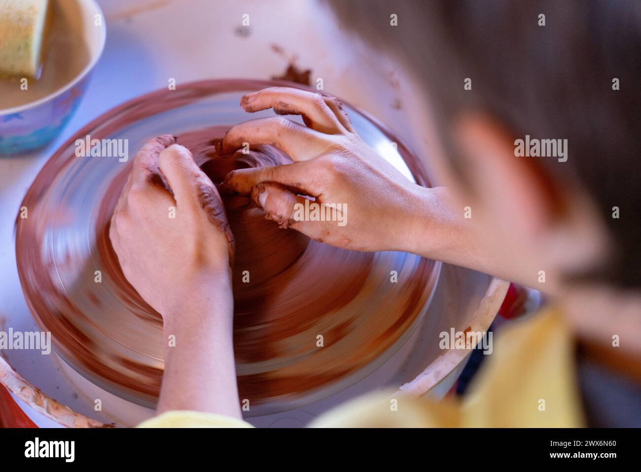 Pottery wheel boy hi-res stock photography and images - Alamy