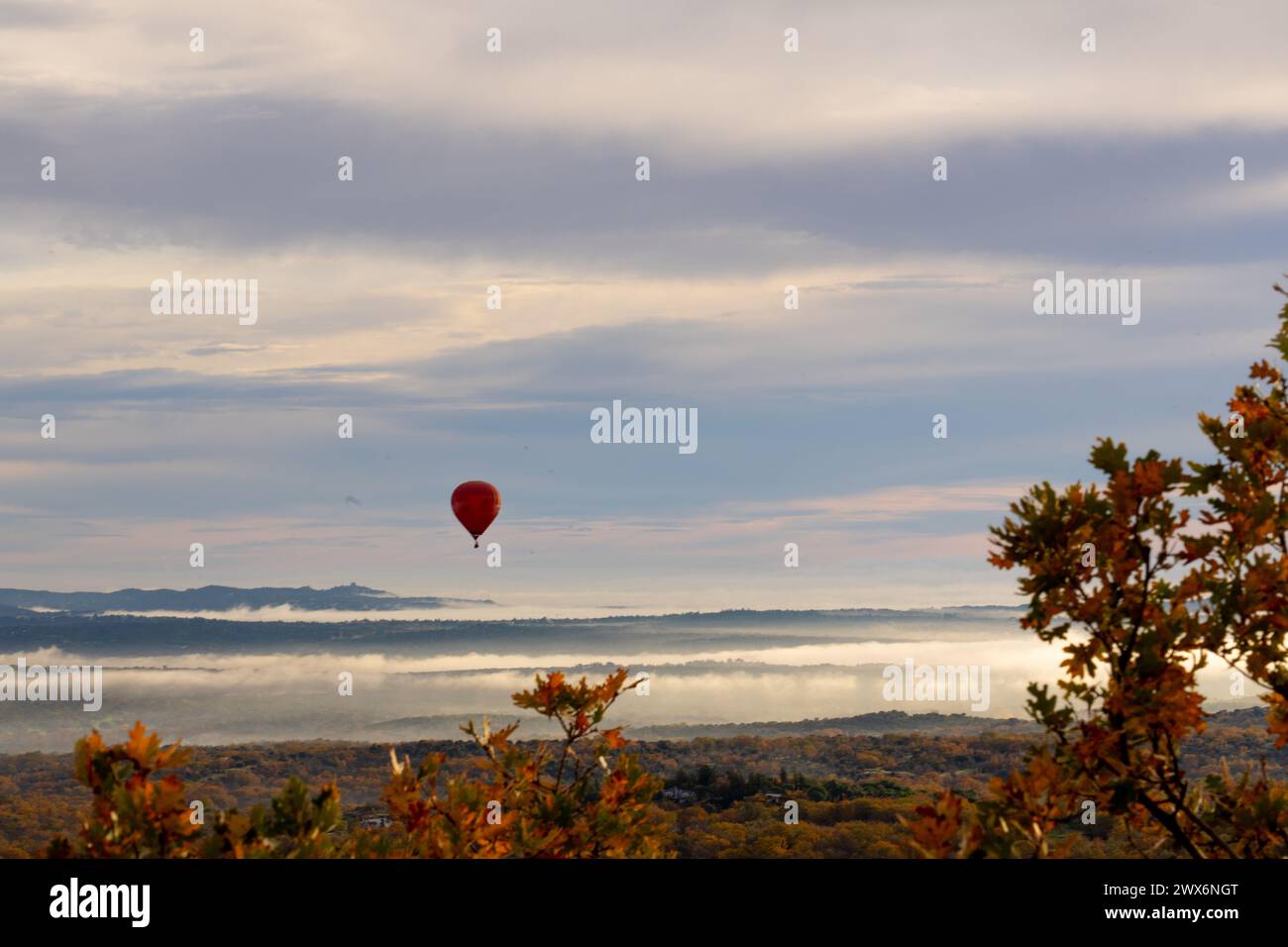 Aerial view fog floating over hi-res stock photography and images - Alamy